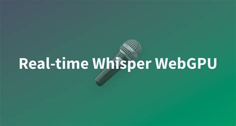Xenova Realtime Whisper Webgpu At Main