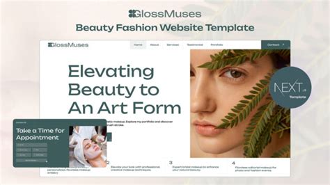 Glossmuses Premium Beauty Fashion Nextjs Template Designtocodes