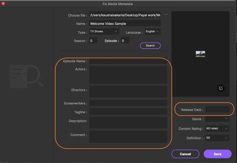 How To Fix Media Metadata On Mac