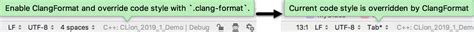 Clangformat As Alternative Formatter Help Clion