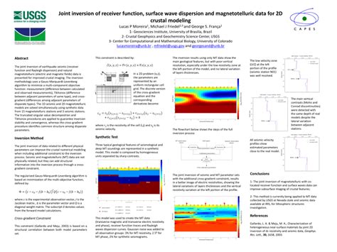 pdf joint inversion of receiver function surface wave dispersion