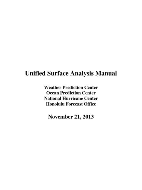 Unified Surface Analysis Guide Pdf Tropical Cyclones Wound