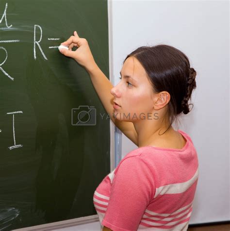 Beautiful Girl In A Physics Class By AleksandrN Vectors Illustrations With Unlimited Downloads