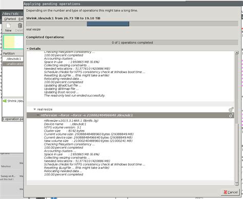resizing ntfs partition with gparted r linuxquestions