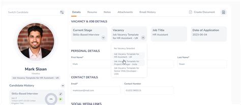 How To View And Manage A Candidate Profile Orangehrm