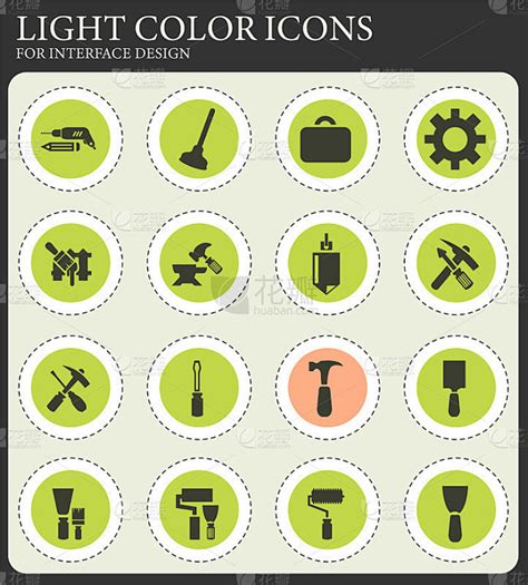 工作工具图标集