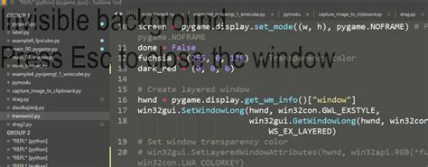 How To Make A Fully Transparent Window With Pygame Python Programming