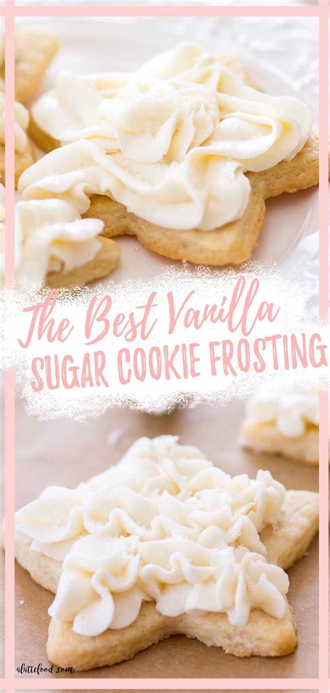 Easy Sugar Cookie Frosting Vanilla Buttercream Recipe Sugar