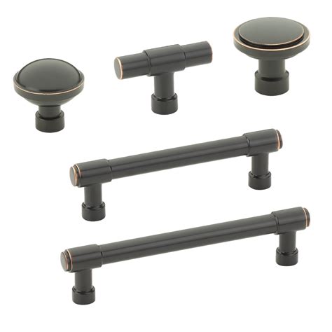 Oil Rubbed Bronze Industrial Modern Cabinet Knobs And Drawer Pulls