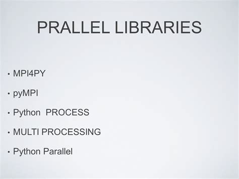 Python Ile Paralel Programlama Ppt Indir