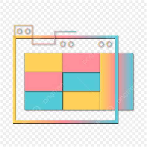 Gradient Effects Clipart Hd Png Gradient Elements Creative Cute Minimalist Border Effect