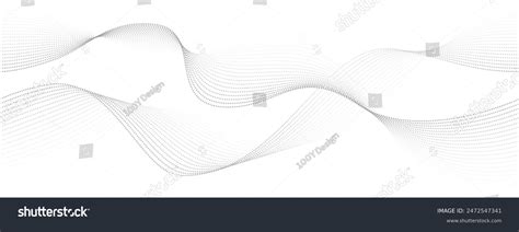 White Abstract Background Seamless Gray Flowing Stock Vector Royalty Free 2472547341