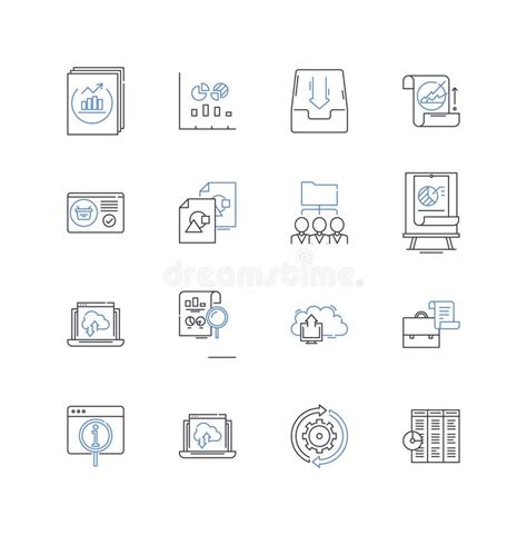 Gaming Console Line Icons Collection Playstation Xbox Nintendo