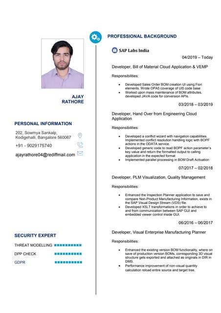 resume ajay rathore pdf