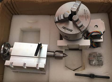 a axis rotation axis 100mm chuck servopluscnc