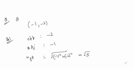 SOLVED Find all six trigonometric functions of θif the given point is on the terminal side of θ