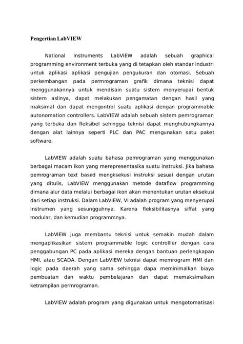 Pdf Pengertian Labview Dokumentips