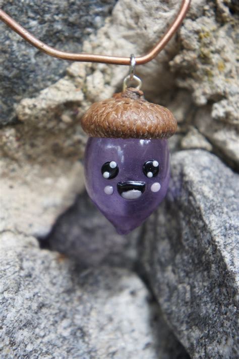 Cfl Lila Blau Kawaii Eichel Anhänger Etsy