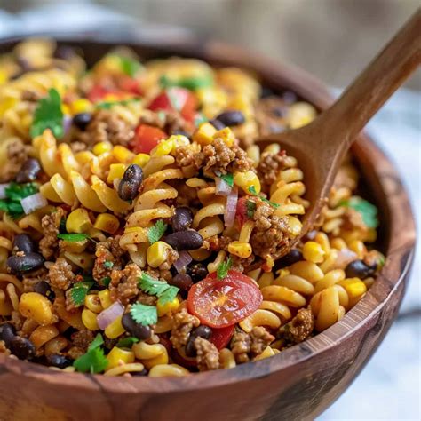 Taco Pasta Salad Insanely Good