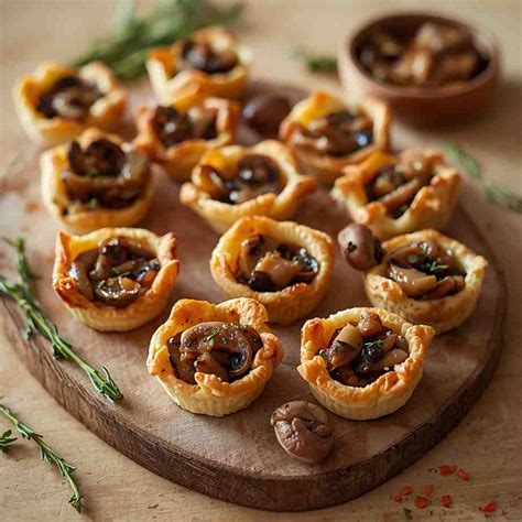 Caramelized Mushroom Tartlets