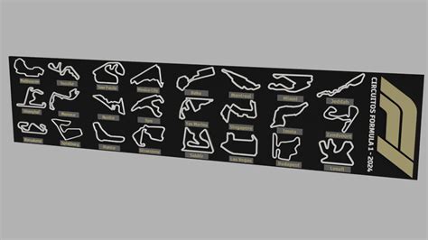 Archivo 3mf Circuitos F1 2024 ⚽・idea De Impresión 3d Para Descargar・cults