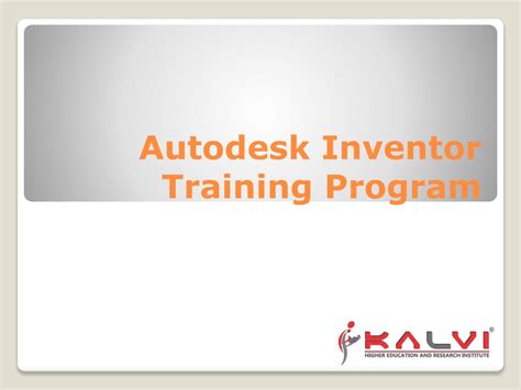 ppt autodesk inventor training program powerpoint presentation free