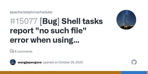 Bug Shell Tasks Report No Such File Error When Using Resource Files Stored On Hdfs · Issue