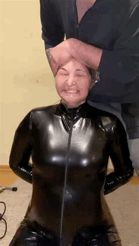 Plastic Bag Breathplay In Latex Catsuit Rbreathplayxxx
