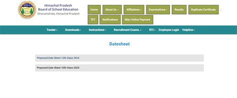 Hpbose 10th 12th Date Sheet Released At Check Complete Schedule For Board Exams
