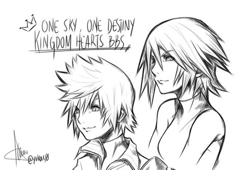 Kingdom Hearts Aqua Drawing