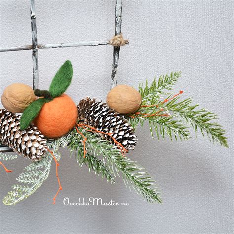 Зимнее декоративное окно № 7 Оранжевое настроение