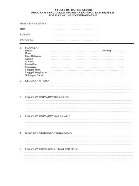 Format Askep Kmb Ners Terbaru Sdki Slki Siki Pdf