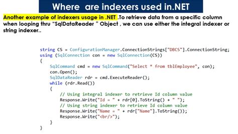 How And Where Are Indexers In C Sharp Arabic 63