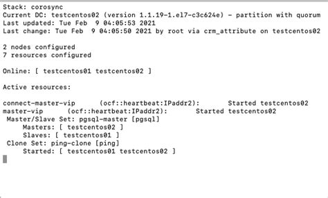 Postgresqlのストリーミングレプリケーションとpacemakerによるクラスター構築方法2 株式会社インサイト