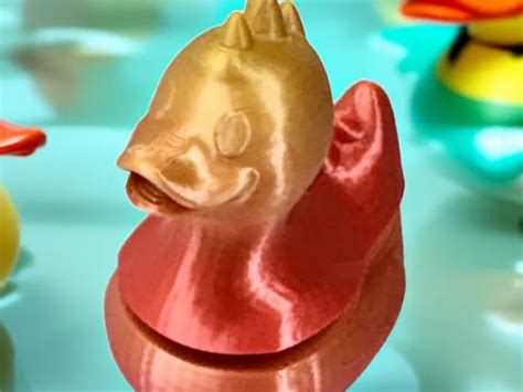 Rubber Ducky Dino Fidget Clicker Toy By Ada And K 3da Makerworld Download Free 3d Models