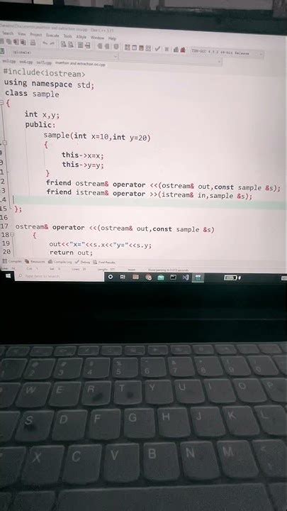 insertion and extraction operator overloading youtube
