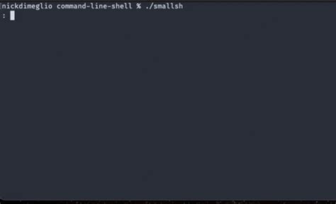 GitHub Nickdimeglio Command Line Shell A Command Line Shell Modeled After Bash