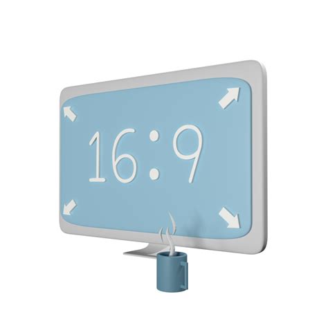3d render ui aspect ratio large perspective view 11300042 png