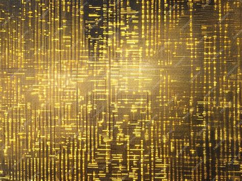 Premium Photo A Shimmering Gold Binary Code Intricately Woven Over A Sleek Silver Background