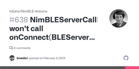 Nimbleservercallbacks Wont Call Onconnectbleserver Nimbleconninfoand · Issue 638 · H2zero