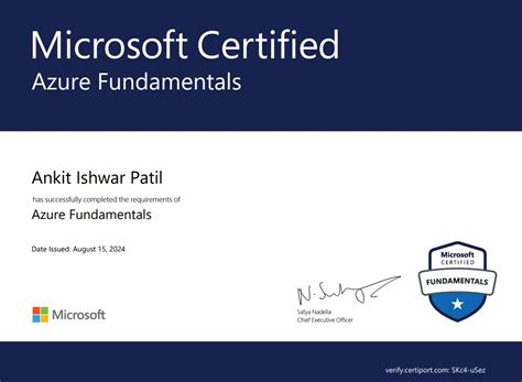 ankit patil on linkedin microsoftcertified azurefundamentals
