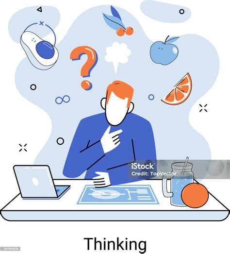 problem solving concept man thinking sitting at table with question
