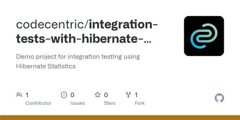 Github Codecentricintegration Tests With Hibernate Statistics Demo