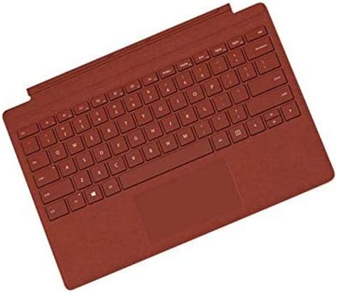 Microsoft Surface Pro Signature Type Cover Keyboard English Alcantara Material Poppy Red