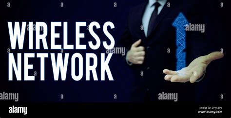 Sign Displaying Wireless Network Business Concept Computer Network