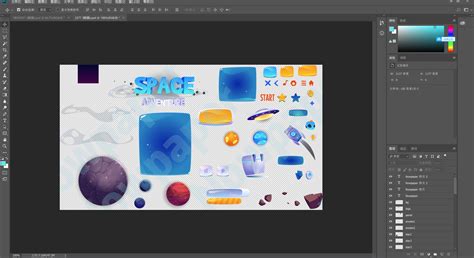 太空主题 Ui Kit Cocos Store