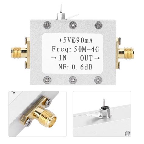 1pc Rf Erősítő Alacsony Zajerősítő Ham Rádiómodul Lna 50m 4ghz Nf 0 6db Rf Fm Hf Vhf Uhf Ham
