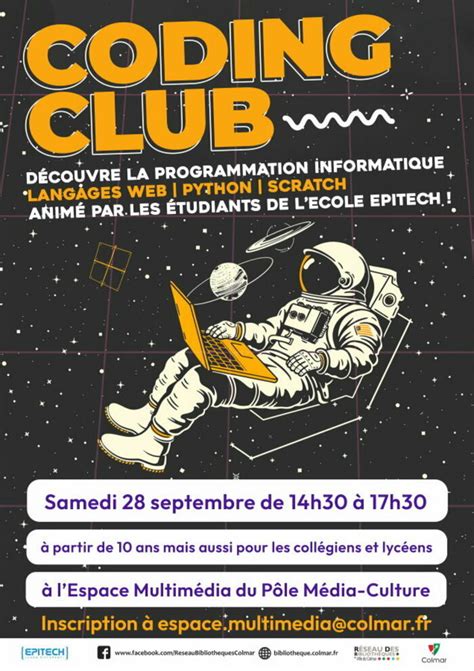 Atelier Coding Club Découverte De La Programmation Informatique Biblis En Folie 2024