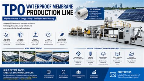 High Performance Tpo Waterproof Membrane Production Line Technologies