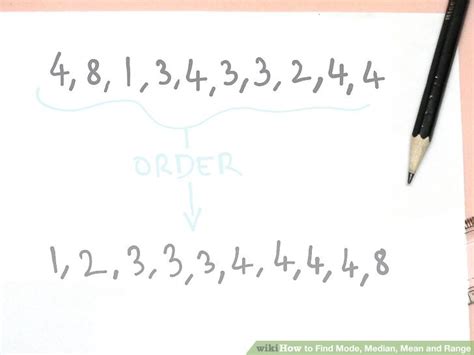 How To Find Mode Median Mean And Range Steps With Pictures